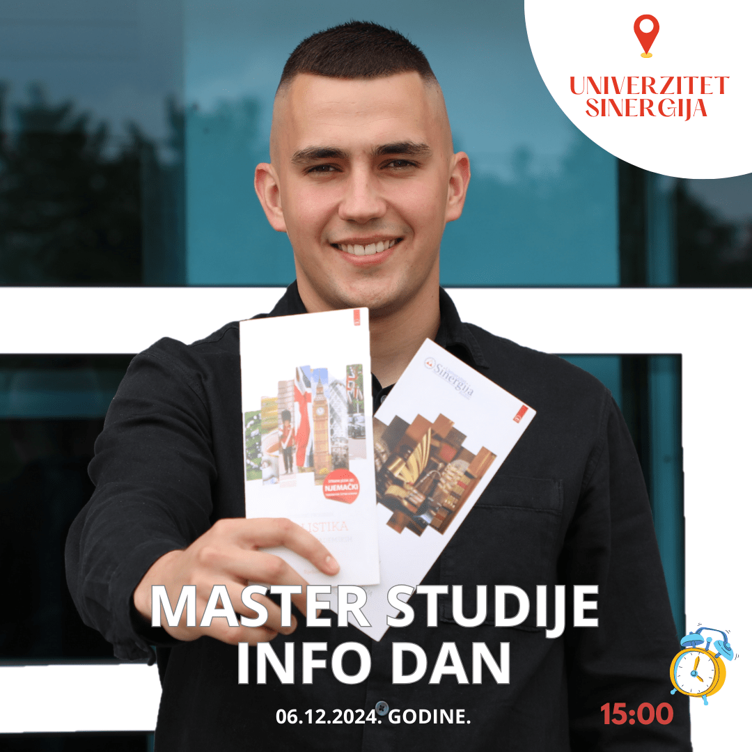 Master studije – INFO DAN 06.12.2024. godine – Univerzitet Sinergija